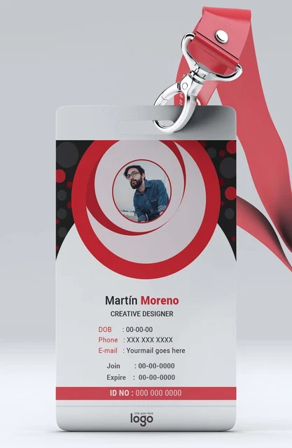 50 IDENTITY CARD and name tag Design Templates Editable in PSD Format £ ...