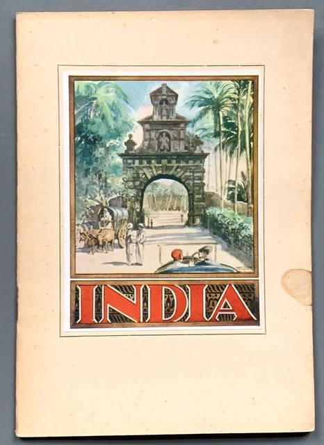 1930 INDIA VINTAGE TRAVEL BROCHURE L'Inde Portugaise MAP Exposition ...