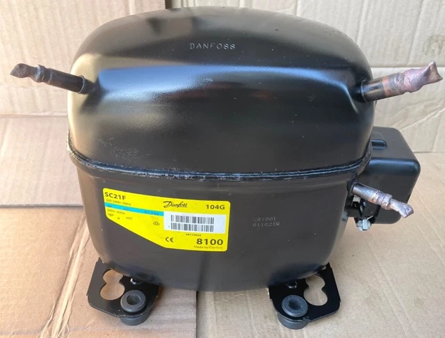 DANFOSS COMPRESSOR SC21F R134a 3/4 HP 220-240v~50Hz Good Condition £59. ...