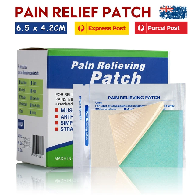 PAIN RELIEF PATCHES Menthol Cool Arthritis Muscle Aches Relieving ...