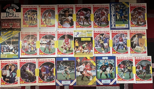 ARSENAL BINDER OF 30 Programmes Season 1989-90 £29.95 - PicClick UK