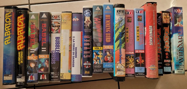 LOT DE 17 VHS d'animation (ALBATOR, DAIMOS, STARZINGER, TEKKEN..) EUR ...