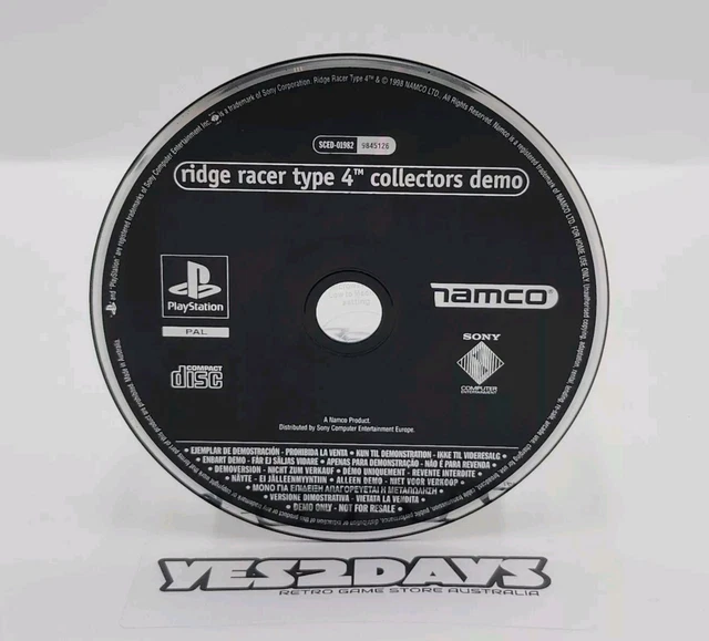 RIDGE RACER TYPE 4 Collectors DEMO PlayStation ps1 Game - DISC ONLY ...