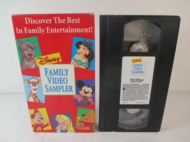 DISNEY FAMILY VIDEO Sampler” VHS Scenes From Six Disney Animated ...