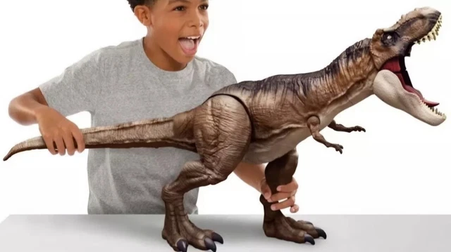 JURASSIC WORLD SUPER Colossal T-Rex Giant Tyrannosaurus Rex Dinosaur Toy Figure £42.99 - PicClick UK
