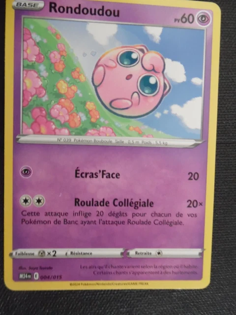 CARTE POKÉMON RONDOUDOU 004/015 Mc Donald's France 2024 EUR 1,00 ...