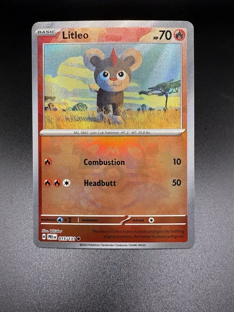 2024 POKEMON PRISMATIC Evolutions (Masterball Holo) Litleo 015/131 £5. ...