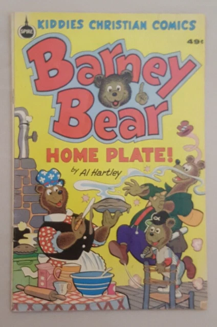 BARNEY BEAR HOME Plate ~ 1979, Spire Comics ~ 49 Cent Cover, Al Hartley ...