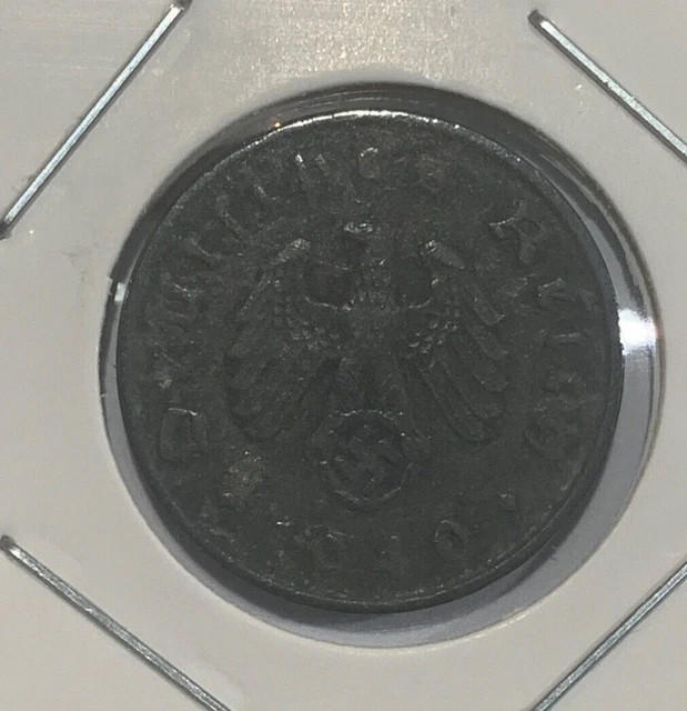 1940-G GERMANY - Third Reich 10 Reichspfennig Nazi Swastika Coin EUR 7 ...