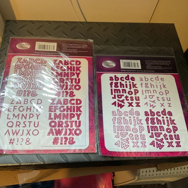 CRAFT BUDDY 2 Sets Of Alphabet Dies. New ,As Pictures £4.50 - PicClick UK