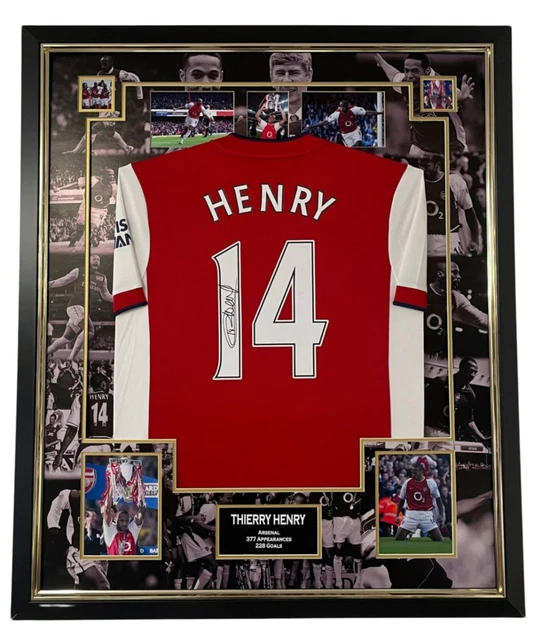 ** FRAMED THIERRY Henry Signed Shirt Autographed Jersey ** Invincible £ ...