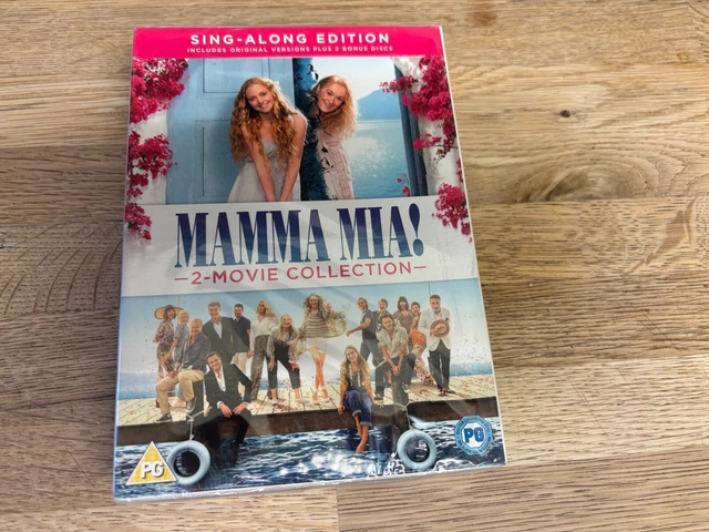 MAMMA MIA 2 movie collection sing a long dvd boxset pal 2 new sealed £6 ...