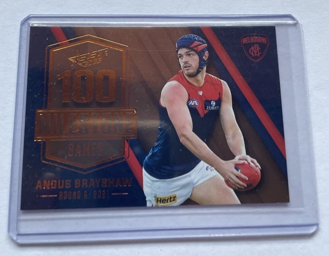 2022 AFL ANGUS Brayshaw 100 Games Milestone - Card #MG50 $5.00 ...