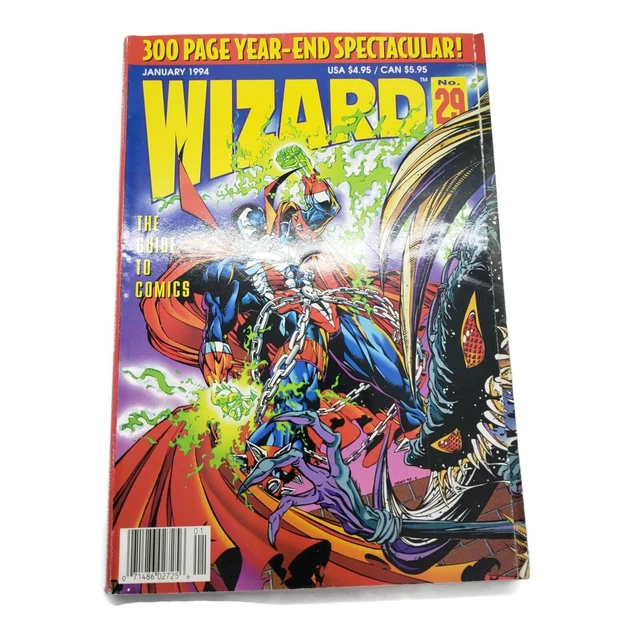 WIZARD COMICS MAGAZINE 29 Spawn Cover Art Fold Out Poster Jan 94 Todd ...