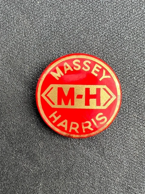 MASSEY HARRIS TRACTOR Farm Farming Agriculture Button Lapel Pin Badge ...