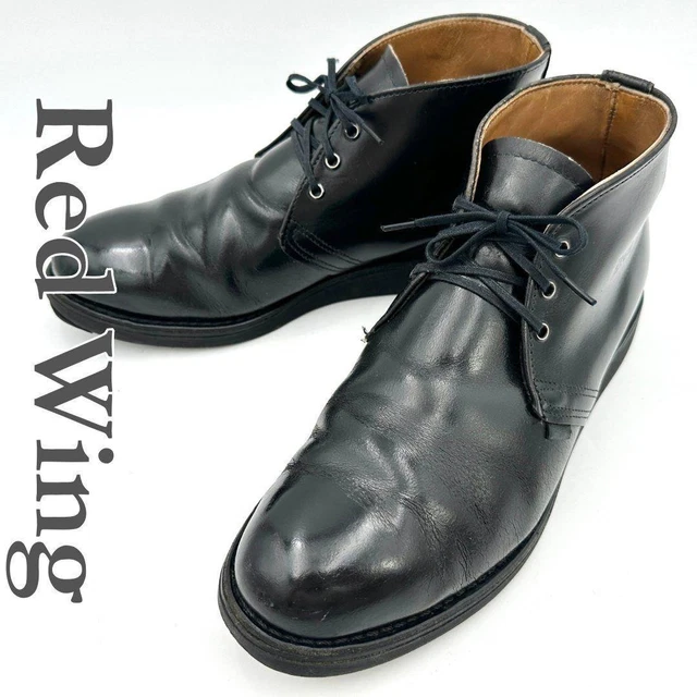 RED WING Postman 9196 Genuine Leather 3 Hole Black 1757T m18_0306 £407. ...