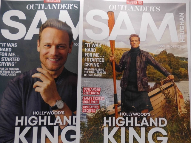 SAM HEUGHAN FROM Outlander Yearbook 2025 Hollywoods Highland King; Both ...