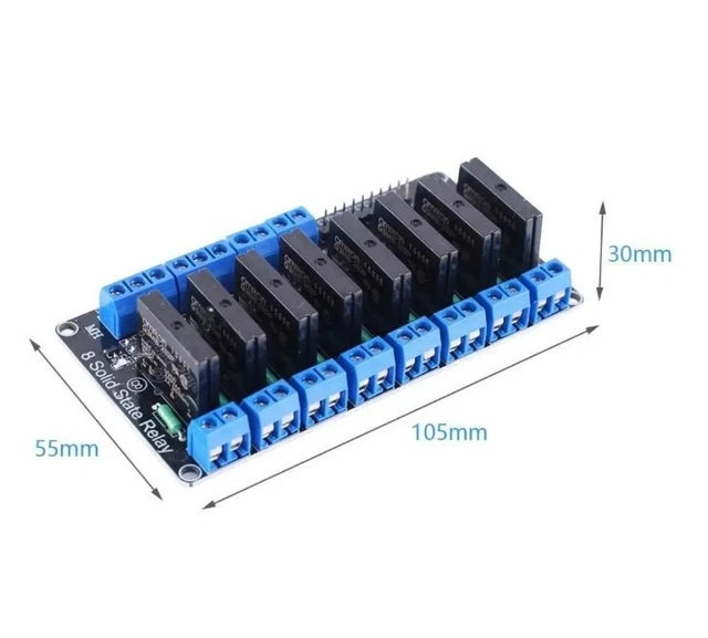 8 CHANNEL 5V DC Relay Module Solid State Low Level SSR AVR DSP For ...