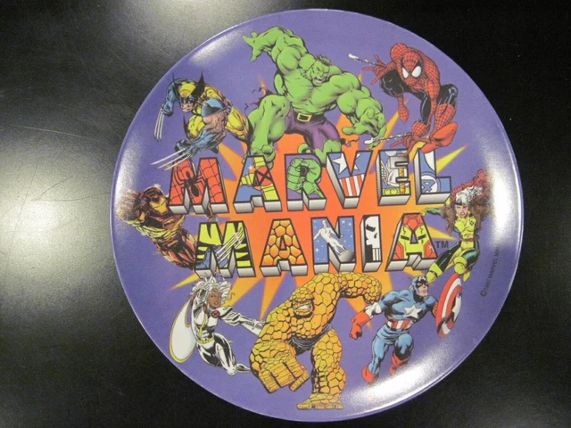 MARVEL MANIA RESTAURANT Character Plate Warehouse Find! Marvelmania $4. ...