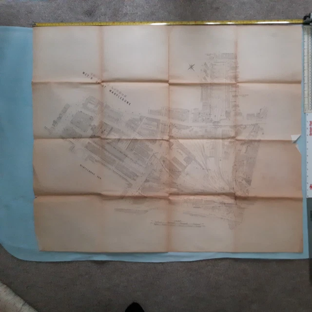 BRITISH RAIL RAILWAY Estate &Rating Sheet Map Of Marylebone 1963 £10.00 ...