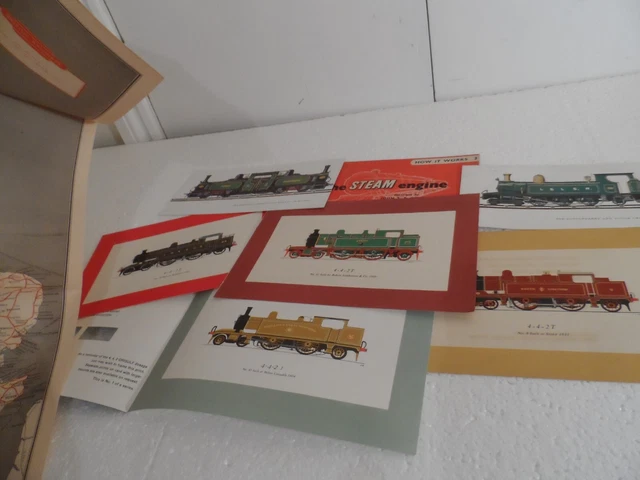 RAILWAYANA LOT, STEAM locomotives, British Rail Network Map, etc £5.00 ...