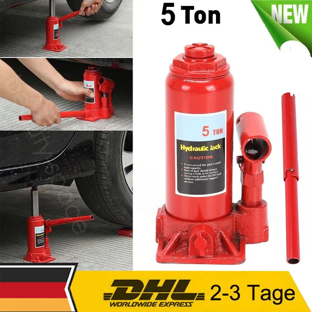 HYDRAULISCHER STEMPELWAGENHEBER 10 Tonnen Wagenheber Stempelheber Hydraulikheber EUR 28,71 ...