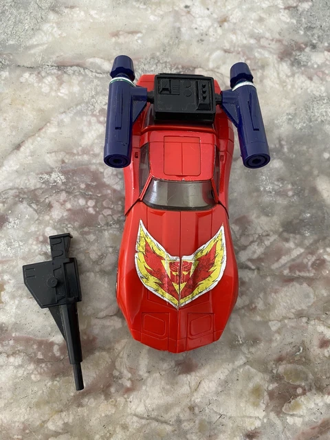 RARE TRANSFORMERS G1 Red Tracks Takara 1984 Mb Milton Bradley Quasi ...