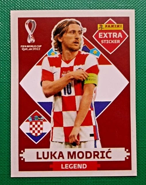 PANINI QATAR 2022 EXTRA STICKER BASE LUKA MODRIC Croatia Team LEGEND ...