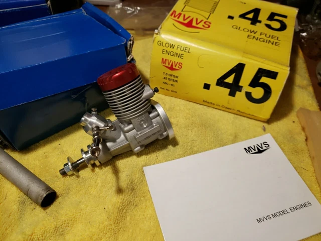 MOTEUR MVVS - MVVS .45 GFS/R Moteur RC Tête Rouge - Neuf EUR 277,21 ...