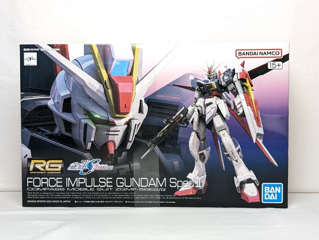 BANDAI GUNDAM SEED Freedom Force Impulse Gundam Spec II RG 1/144 Model ...