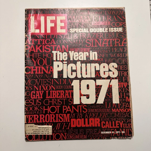 LIFE MAGAZINE DECEMBER 1971 Year Special Issue Vintage VTG Original £7. ...