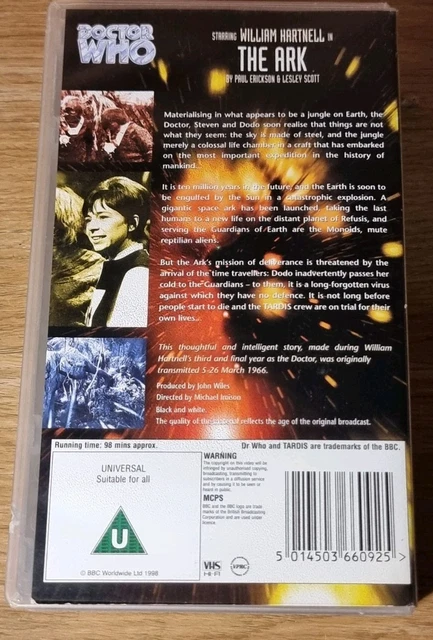 DOCTOR WHO THE Ark (Vhs Tape) £7.69 - PicClick UK