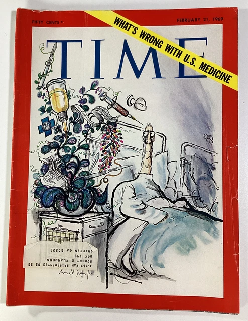 TIME MAGAZINE 1969 Rare Ads Medicine Searle Art VW Dodge Ali Boeing ...