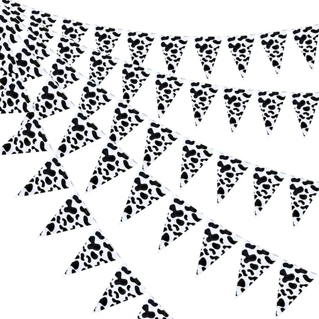 DRAPEAUX DE FANION Triangle Décoration Pour La Fête Paré Vache EUR 9,49 ...