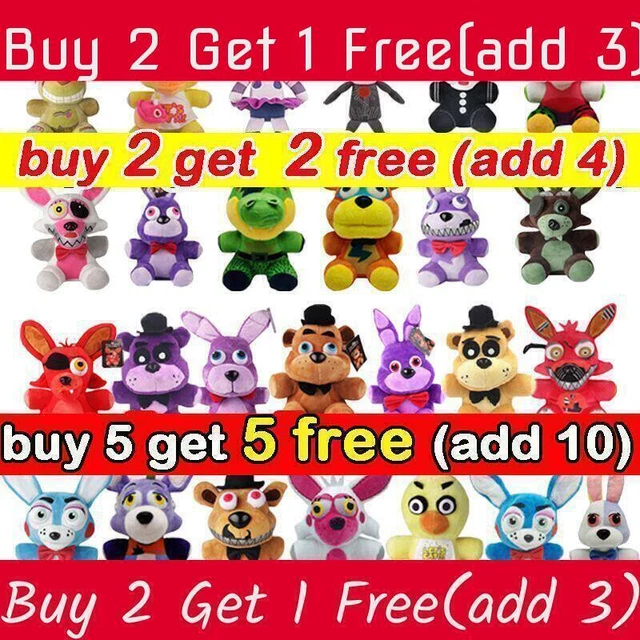 FNAF PLUSHIES FIVE Nights At Freddy's Plush Doll Toy Bear Y Sundrop ...