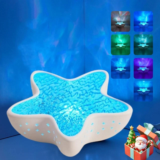 STARFISH OCEAN PROJECTION Lamp Romantic Water Ripple Kids Night Lights ...