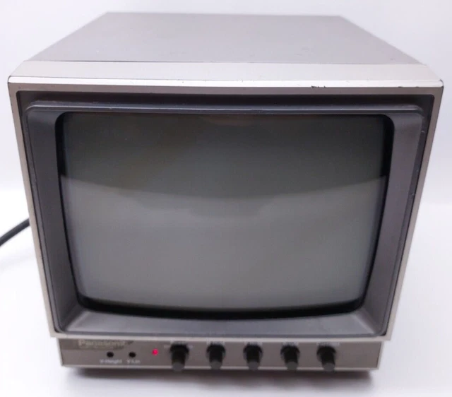 VINTAGE PANASONIC TR-930C Black and White CCTV Video Monitor 120V Retro ...