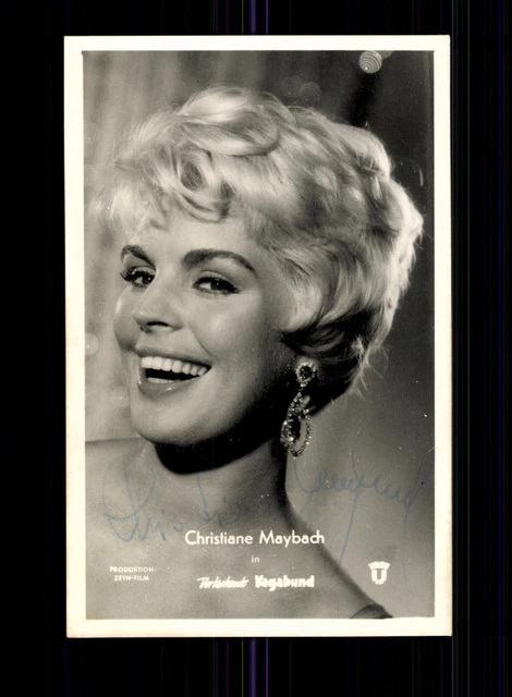 CHRISTIANE MAYBACH AUTOGRAMMKARTE 50er Jahre Original Signiert +A ...