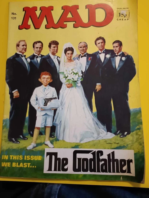 VINTAGE MAD MAGAZINE 1970s UK Issue # 131 The Godfather film parody £6. ...