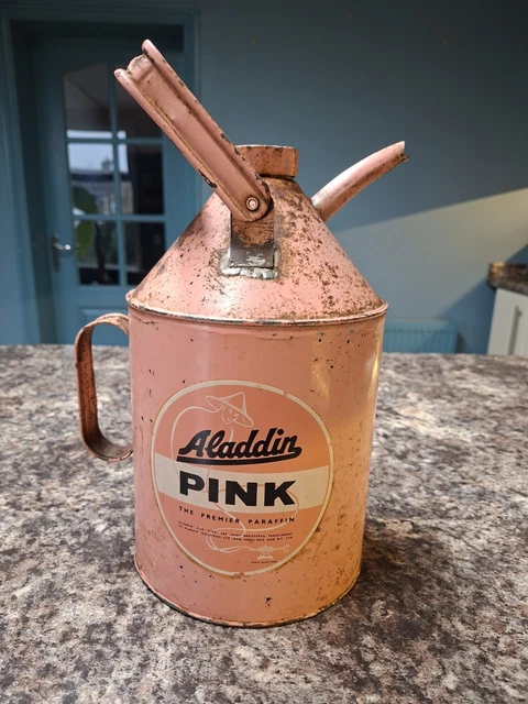 ALADDIN VINTAGE PINK Paraffin Dispenser Can £31.90 - PicClick UK