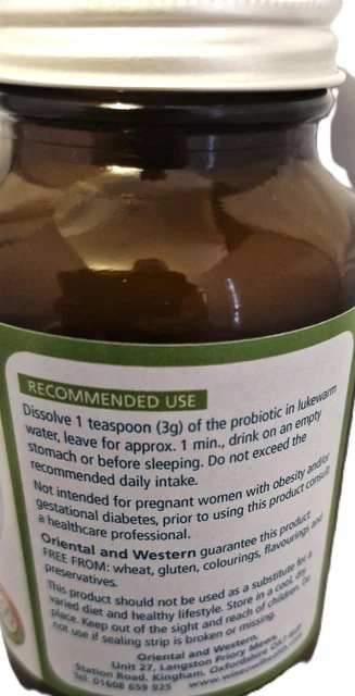 WISE OWL PROBIOTIC E505 100 grams BBE 02/28 30 DAY SUPPLY £31.99 ...