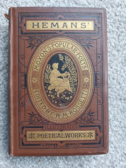 LES ŒUVRES POÉTIQUES de Mme Felicia Hemans dos rigide doré C.1880 EUR ...