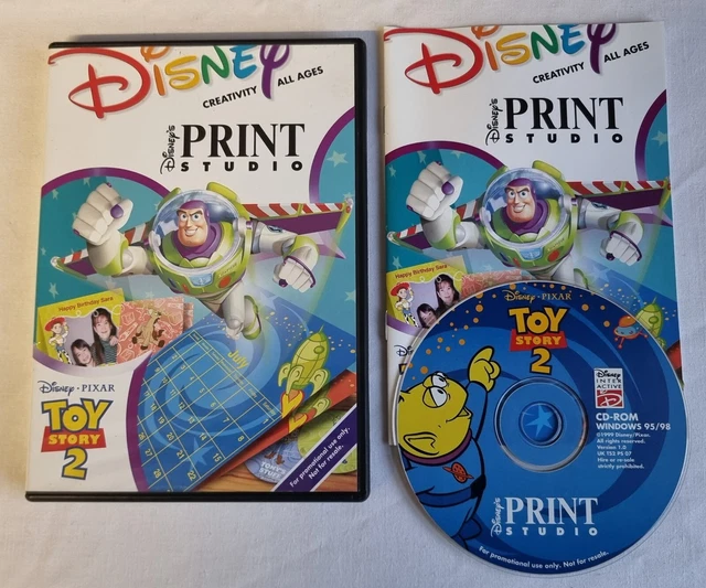DISNEY PRINT STUDIO Toy Story 2 ~ PC CD-Rom ~ PAL ~ COMPLETE ~ VGC ...
