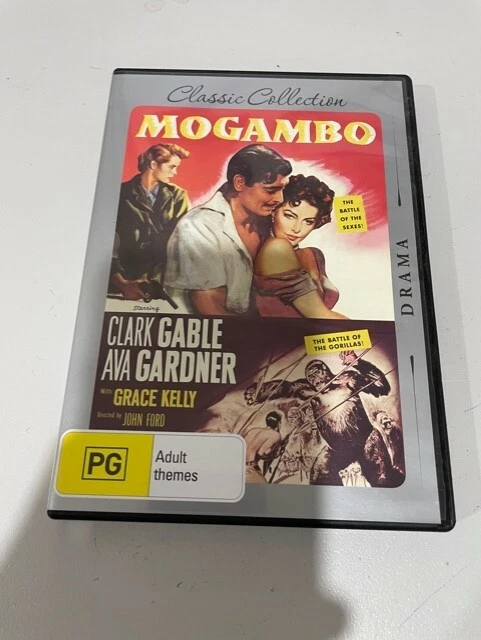 MOGAMBO CLARK GABLE Ava Gardner Grace Kelly very good condition dvd ...