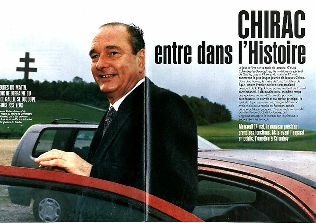 1995 JACQUES CHIRAC Clipping Press Cut Goes History (20 Pages) £4.35 ...