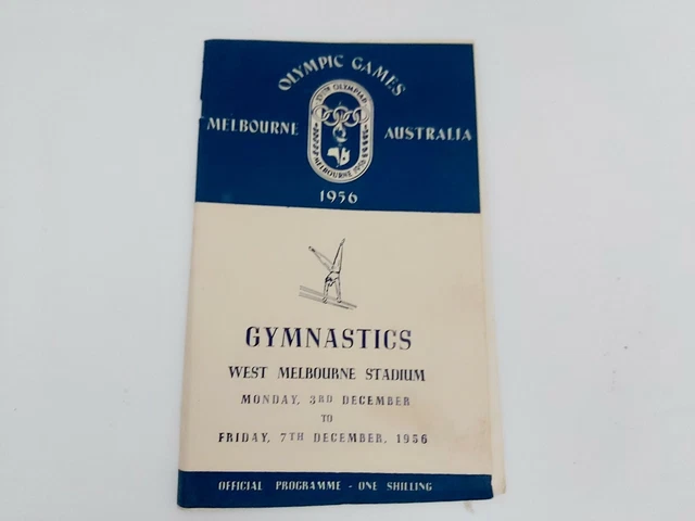 OLYMPIC GAMES 1956 Melbourne Vintage Official Gymnastics Programme $79. ...