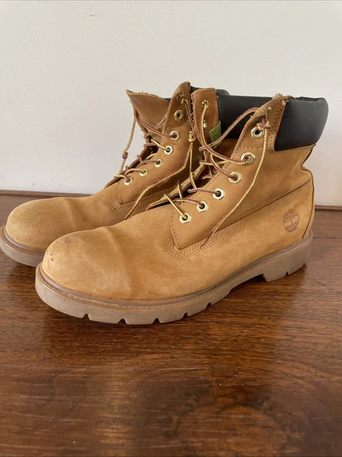 TIMBERLAND BOOTS MENS 10 Premium 6” Wheat Nubuck Waterproof 18094 ...