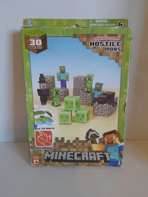 MINECRAFT PAPER CRAFT Hostile Mobs Pack Unused £15.28 - PicClick UK