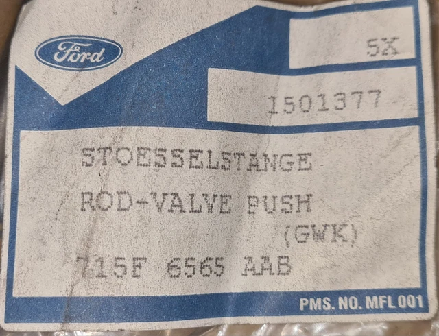 FORD TRANSIT MK3 Mk4 Mk5 2.5D.New Genuine Ford Engine Push Rod x 4 ...