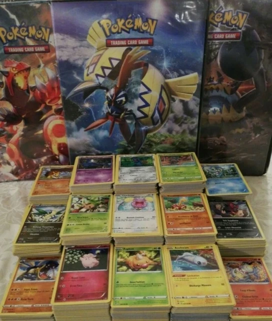 LOT DE 300 cartes pokémon Neuves dont 30 Brillantes 🇫🇷 +3 V/Ex/TG ...